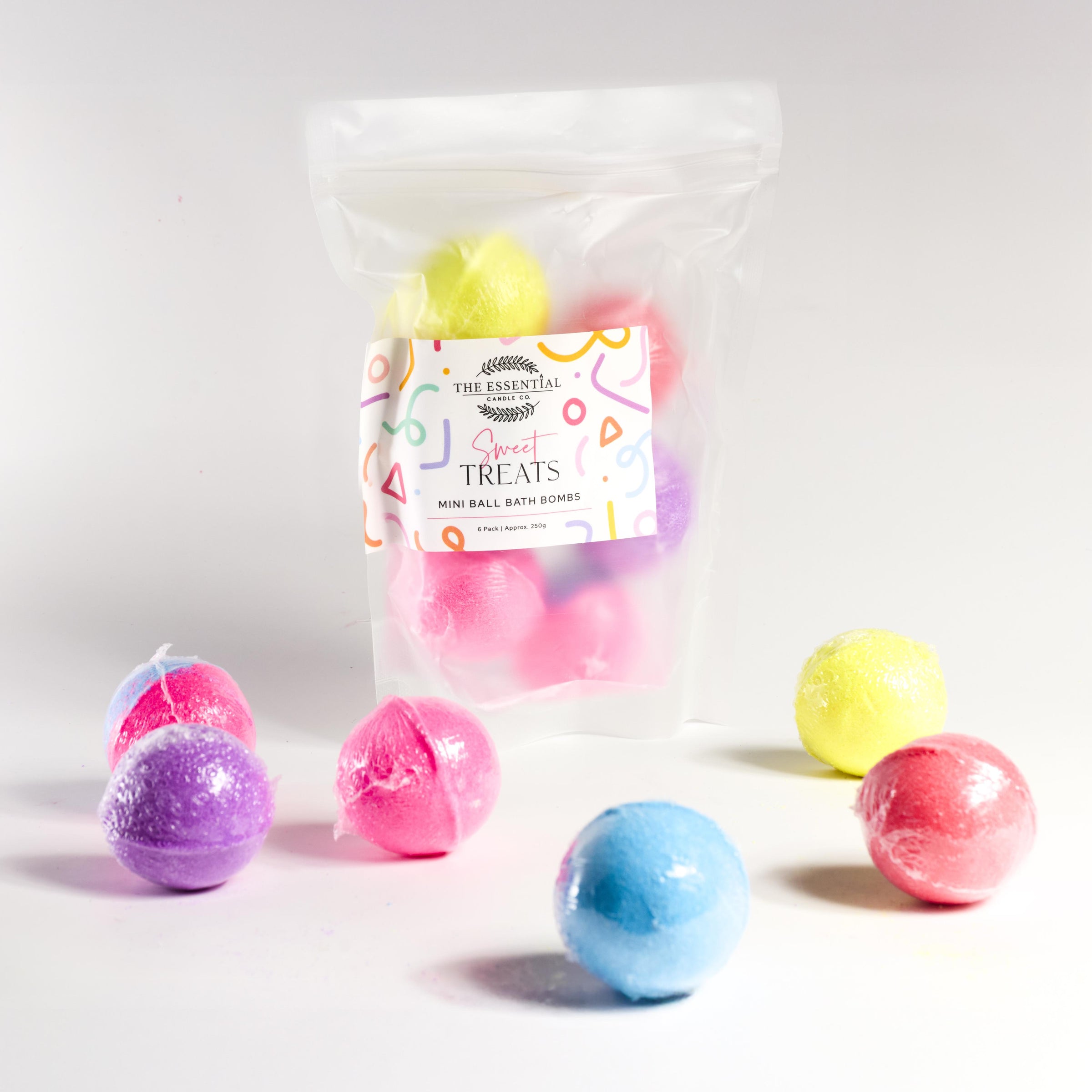 MINI ROUND BATH BOMB PACK (SWEET TREATS) - 6 BOMBS – The Essential ...